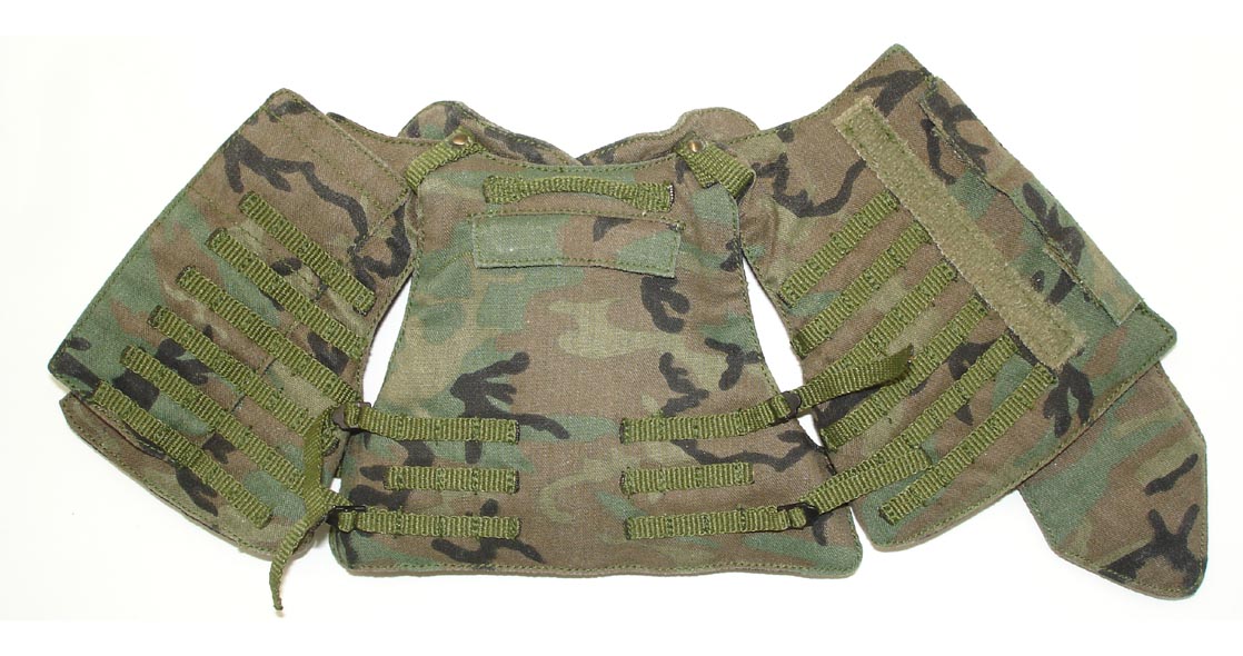 1:6 Scale U.S. Woodland Camo Body Armor, Veegostore
