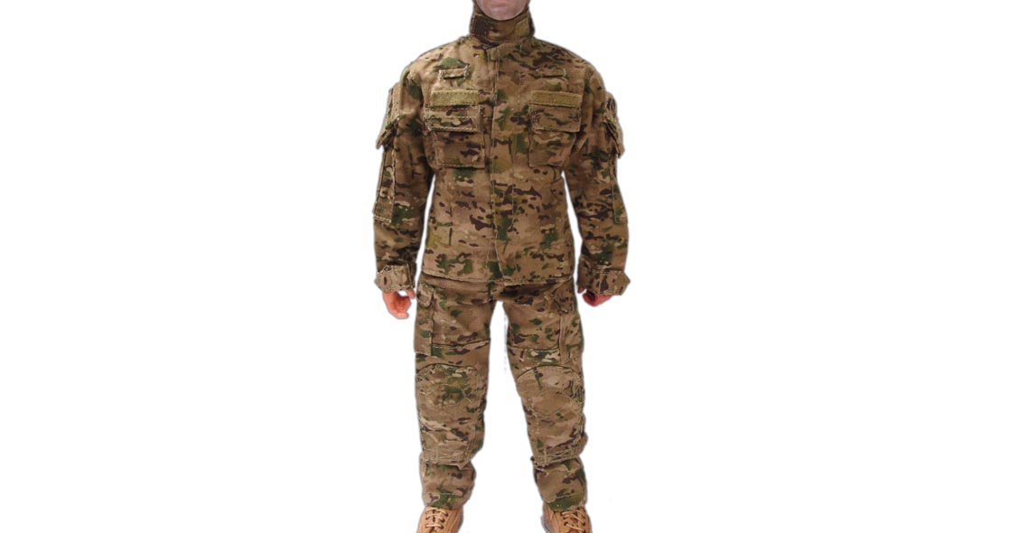 1:6 Scale U.S. Multicam BDU Combat Jacket and Trouser, Veegostore