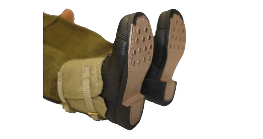 1:6 Scale British WWII Ammunition Boots & Puttees Gaiter Lot, Veegostore