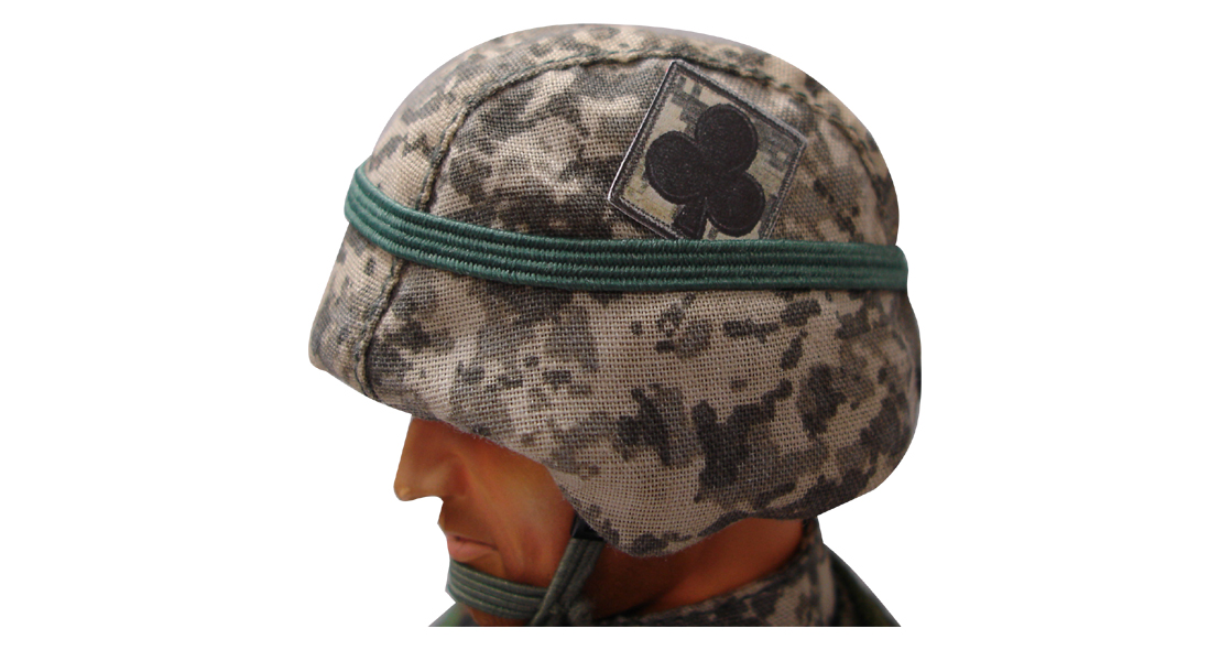 1:6 Scale U.S. ACU Helmet Cover with 327th Airborne Patch, Veegostore