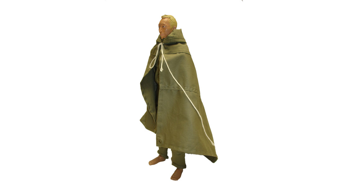 1:6 Scale Soviet WWII Shelter Halves Poncho (Military Green), Veegostore