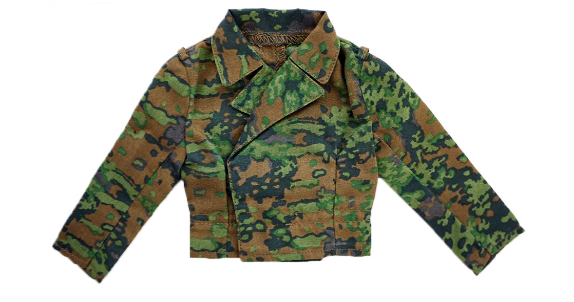 1:6 Scale German WWII M40 Spring Oakleaf Camo Panzer Wrap Tunic, Veegostore