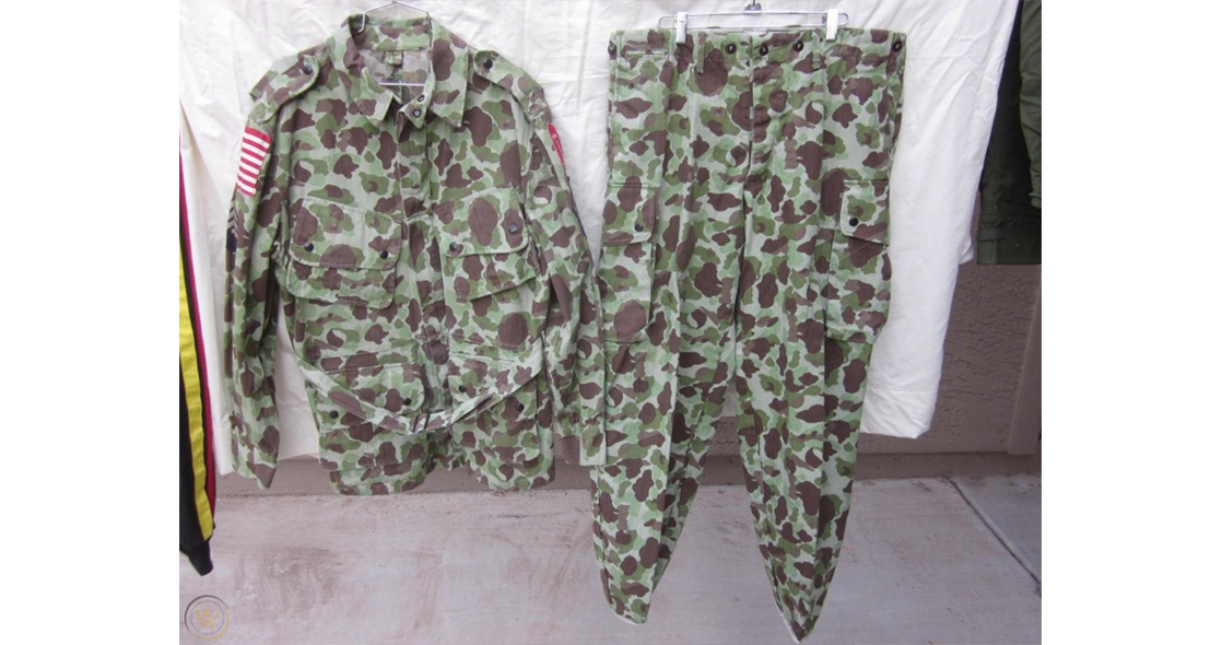 1:6 Scale U.S. WWII OSS HBT M1942 Camouflage Uniform - 101 Air Force ...