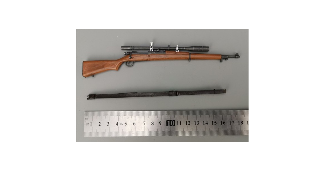 1:6 Scale U.S. WWII M1903 Springfield with 8x Unertl Scope and Strap ...