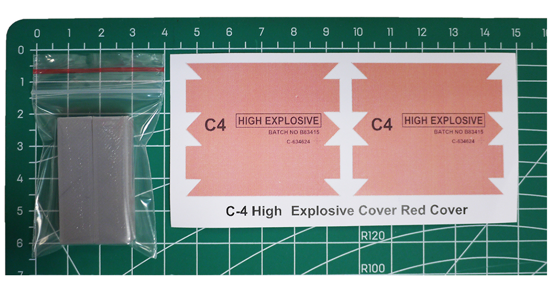 1:6 Scale C-4 High Explosive (x2pc), Veegostore