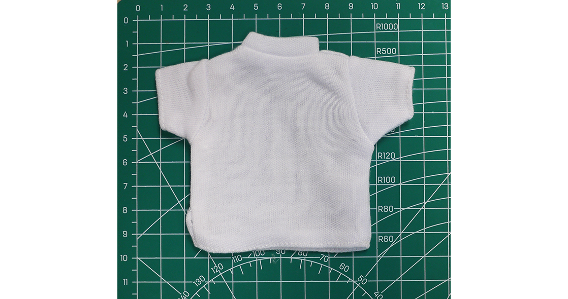 1:6 Scale White T-Shirt, Veegostore