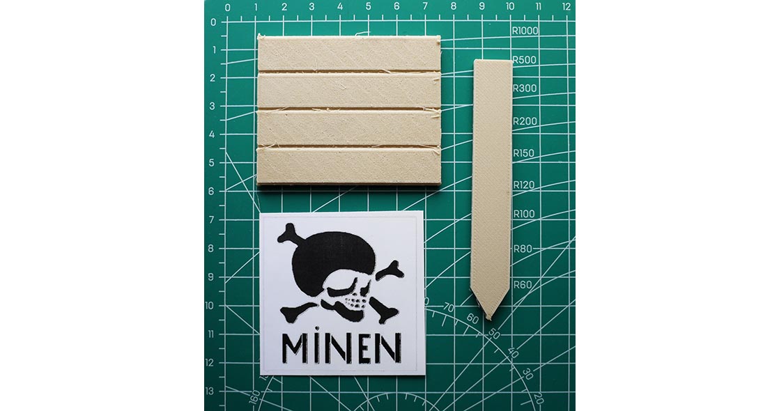 1:6 Scale German WWII ACHTUNG MINEN Warning Sign Ver.01, Veegostore