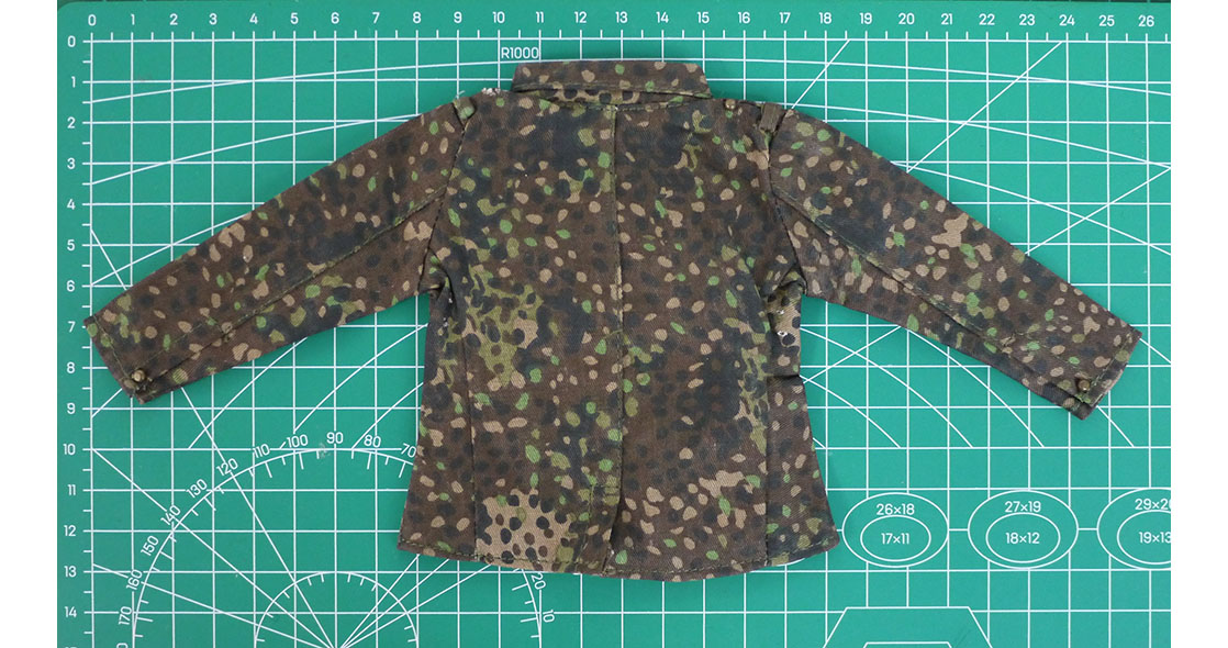 1:6 Scale German WWII M44 Dot Pattern Jacket&Trousers+Helmet Cover and ...