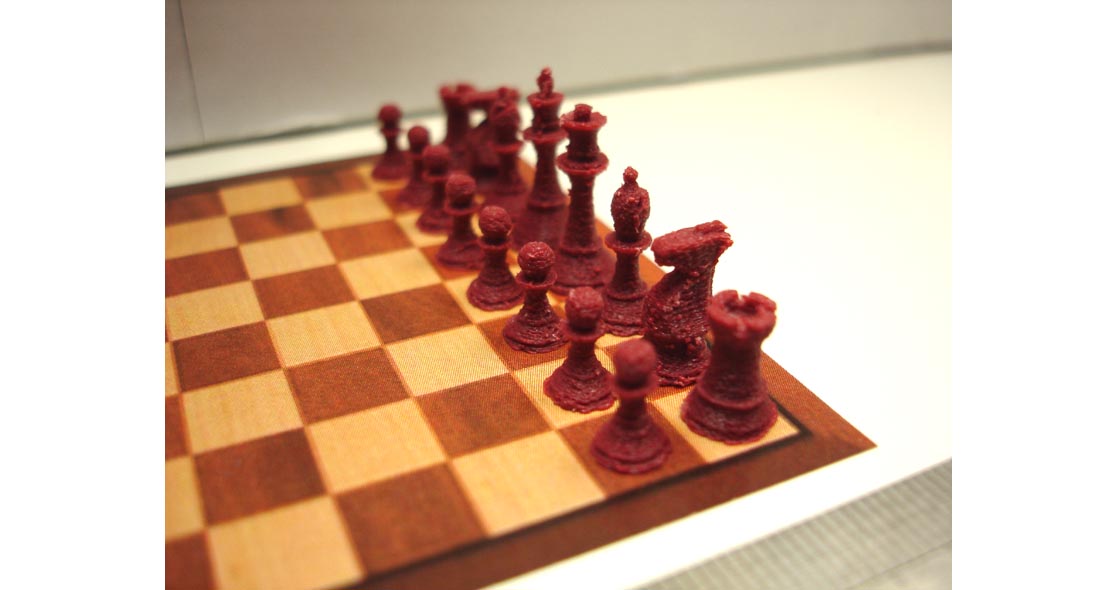 3D Printed 1:6 Chess Set (Blue & Red-Purple Chess), Veegostore