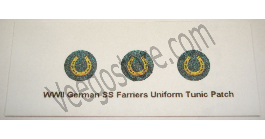 WWII German Farriers Uniform Tunic Patch, Veegostore