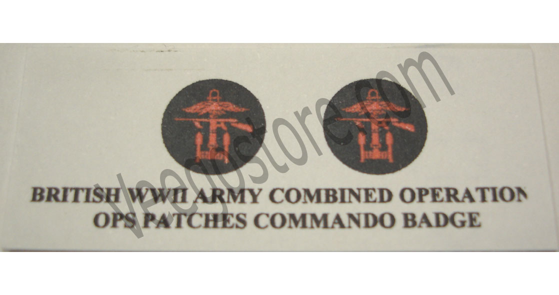 British WWII Army Combined Operations Ops Patches Commando Badge ...