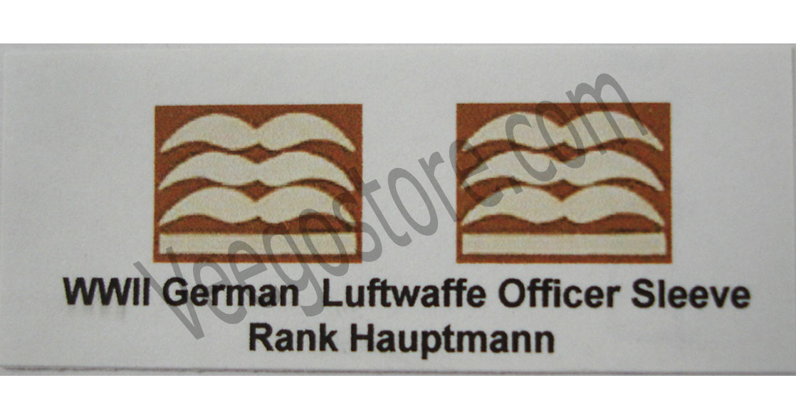 German WWII Luftwaffe Officer Sleeve Rank Hauptmann, Veegostore