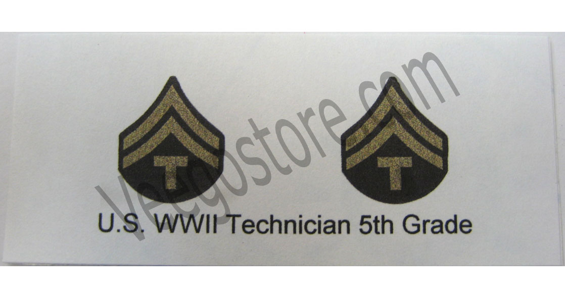 U.S. WWII Technician 5th Grade Patch, Veegostore