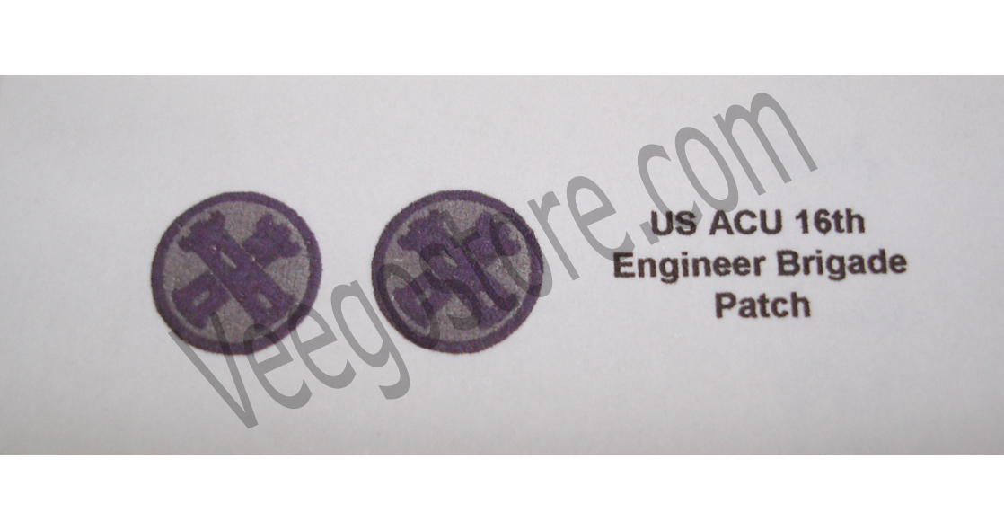 US ACU 16th Engineer Brigade Patch, Veegostore
