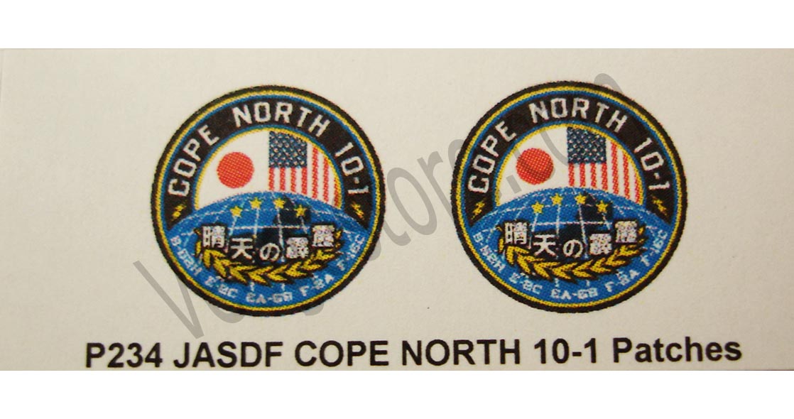 1:6 Scale Japan JASDF COPE NORTH 10-1 Patches, Veegostore