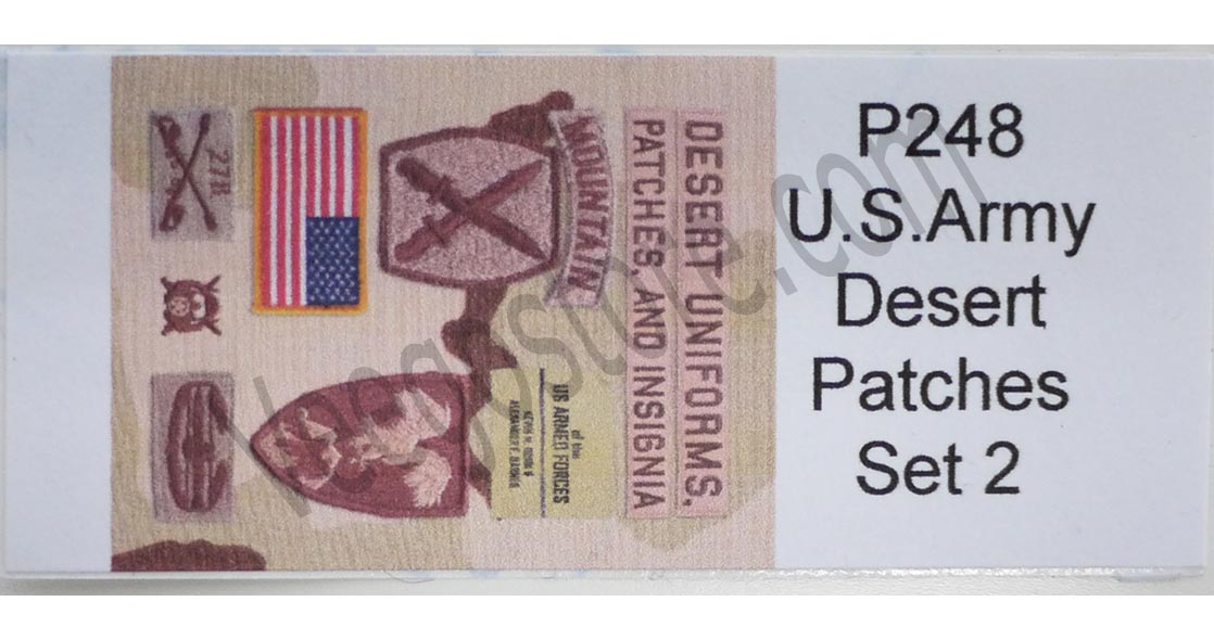 1:6 Scale Modern U.S. Army Desert Patches Set Vol.2, Veegostore