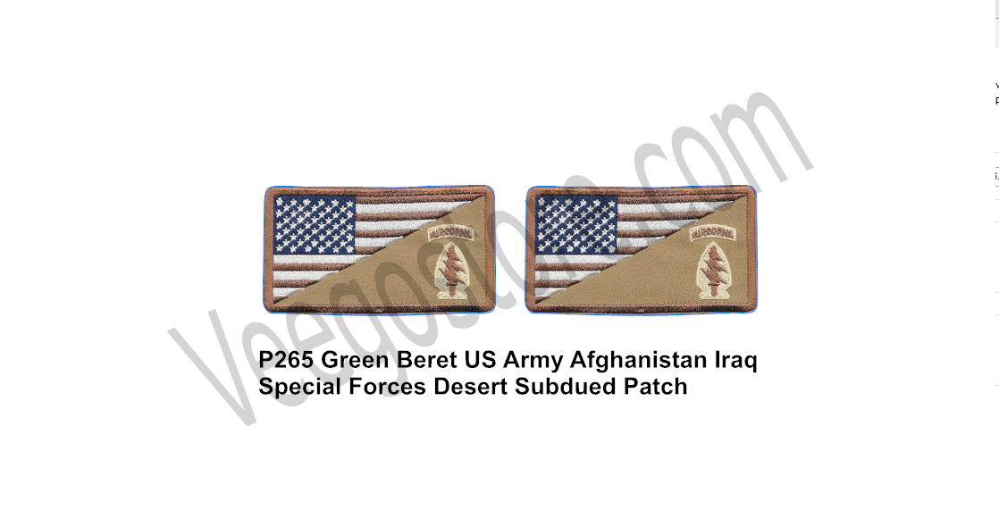 Green Berets Patches
